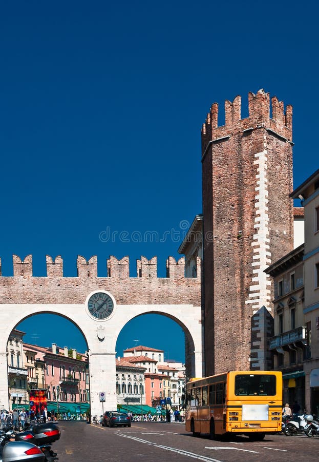 Verona, Italy editorial stock photo. Image of roof, european - 17914273