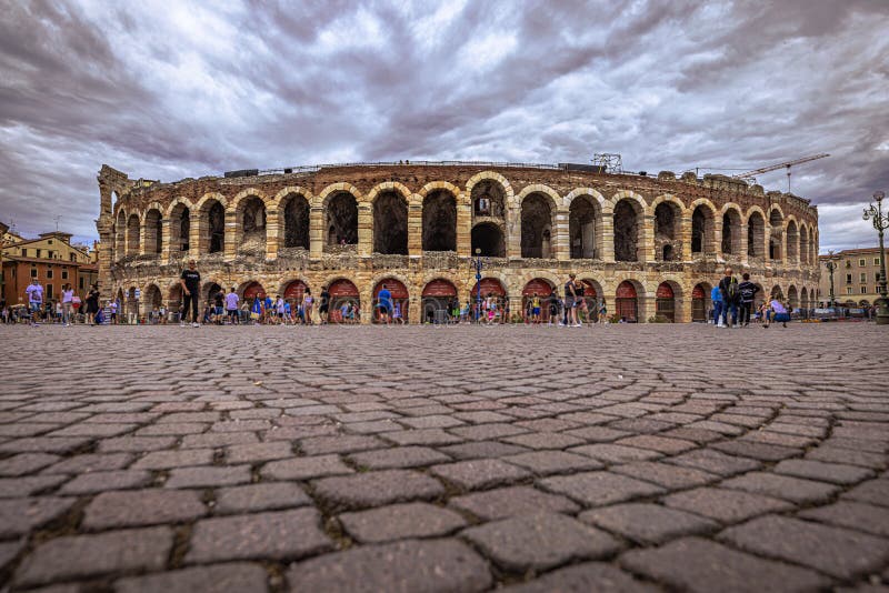 Verona, Italy - July 17, 2021: the Medieval Town of Verona in Italy ...