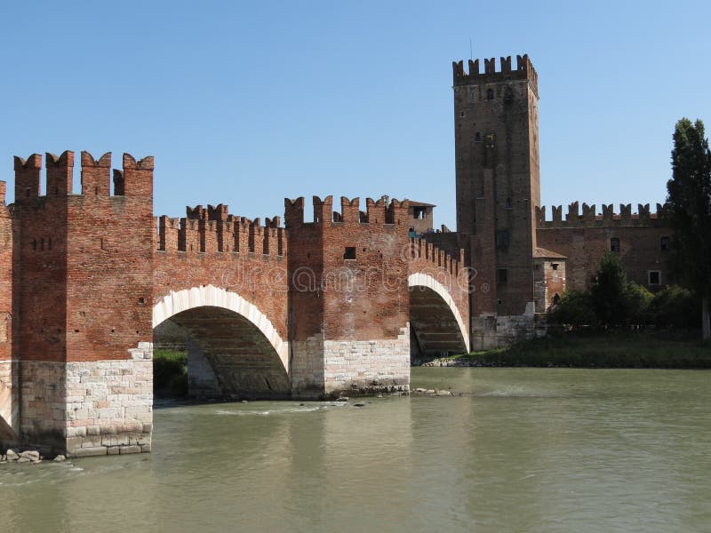 Verona - medieval castle stock image. Image of ancient - 26458513