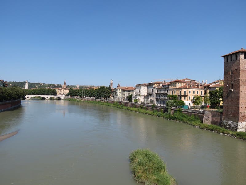 Verona - medieval castle stock photo. Image of cityscape - 26458526