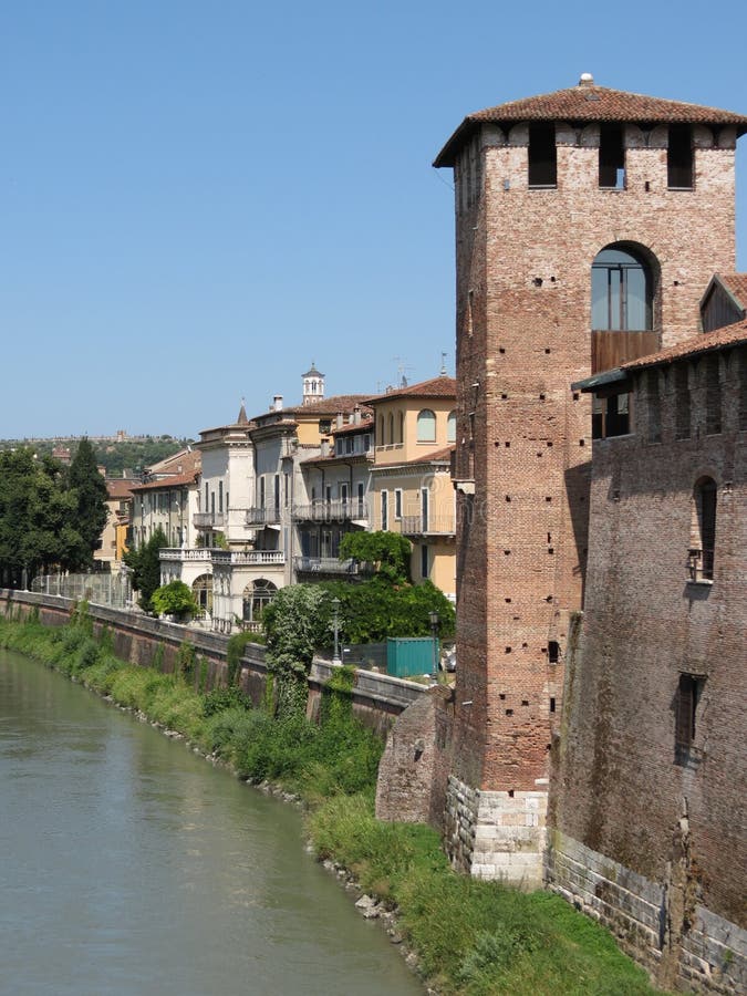 Verona - medieval castle stock photo. Image of architecture - 26458532