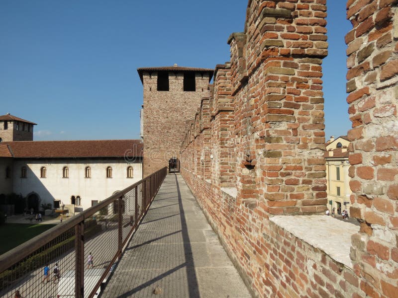 Verona - medieval castle stock image. Image of city, town - 26458561