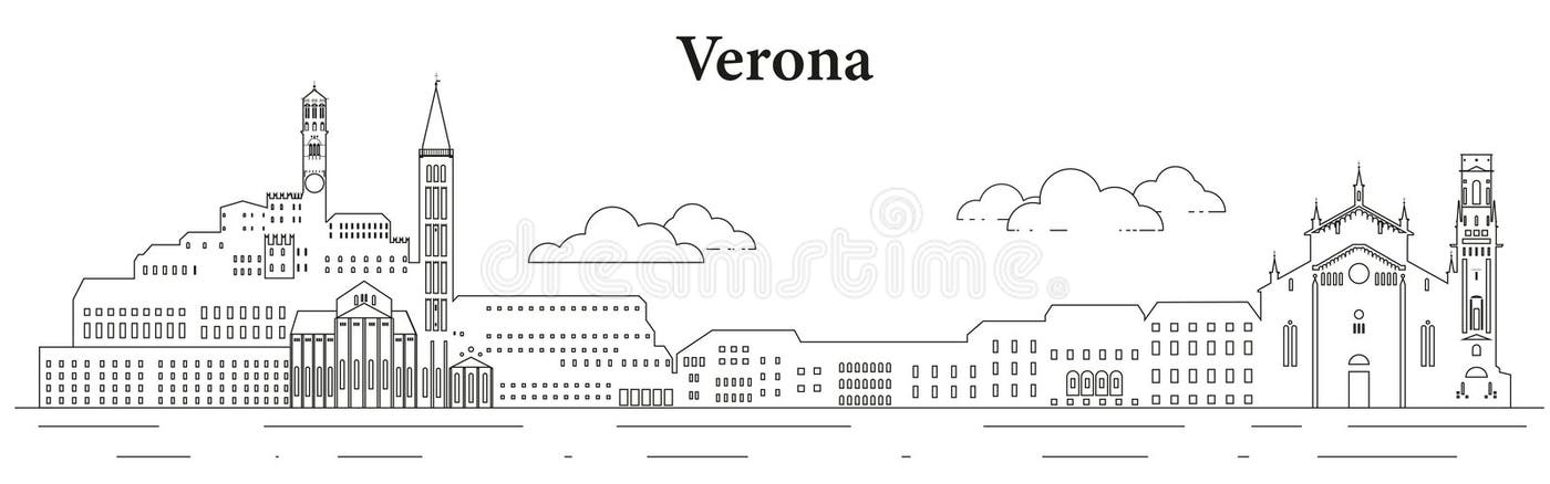 Verona Cityscape Vector Stock Illustrations – 91 Verona Cityscape ...
