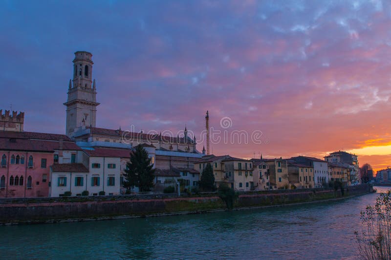 Verona Skyline, Italy stock image. Image of italy, destinations - 22877647