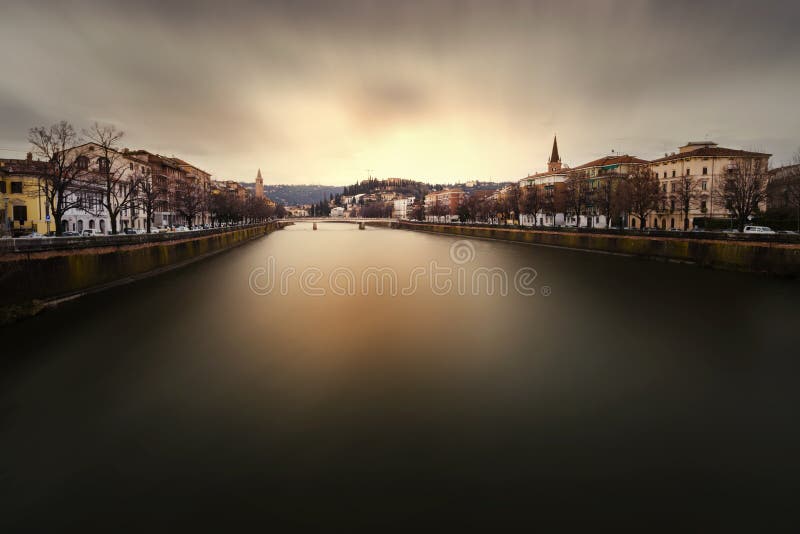 Verona stock image. Image of bridge, romeo, graphic, built - 48404685