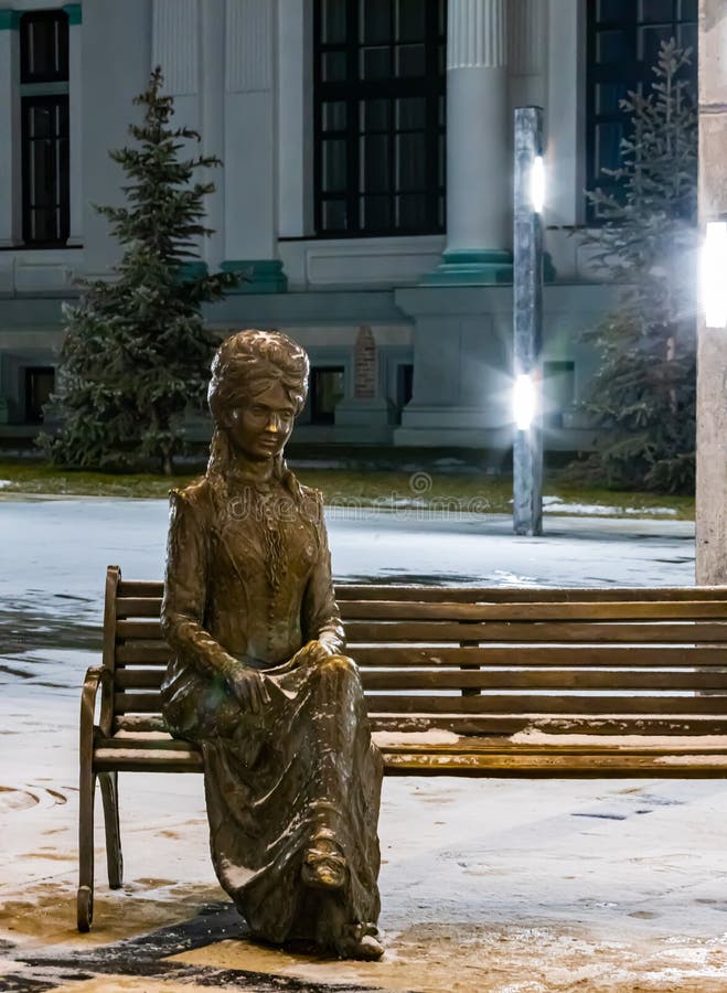 Veronica Micle Monument Chisinau Sculpture Bronze Moldova Sit Bench ...