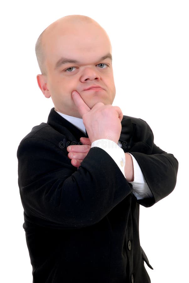 Verontrustte Weinig Zakenman Stock Afbeelding - Image of weinig, zeker ...