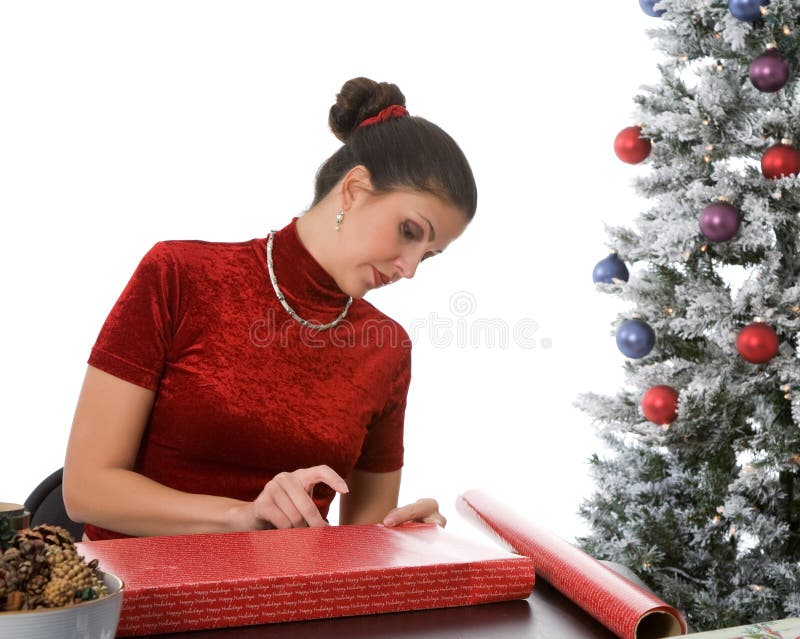 Verpackung Der Feiertags-Geschenke Stockbild - Bild von dekoration ...