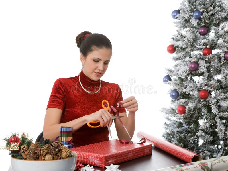 Verpackung Der Feiertags-Geschenke Stockbild - Bild von dekoration ...