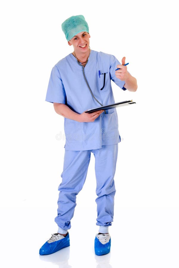 Verpleger, het adminwerk stock afbeelding. Image of oppervlakte - 4838311