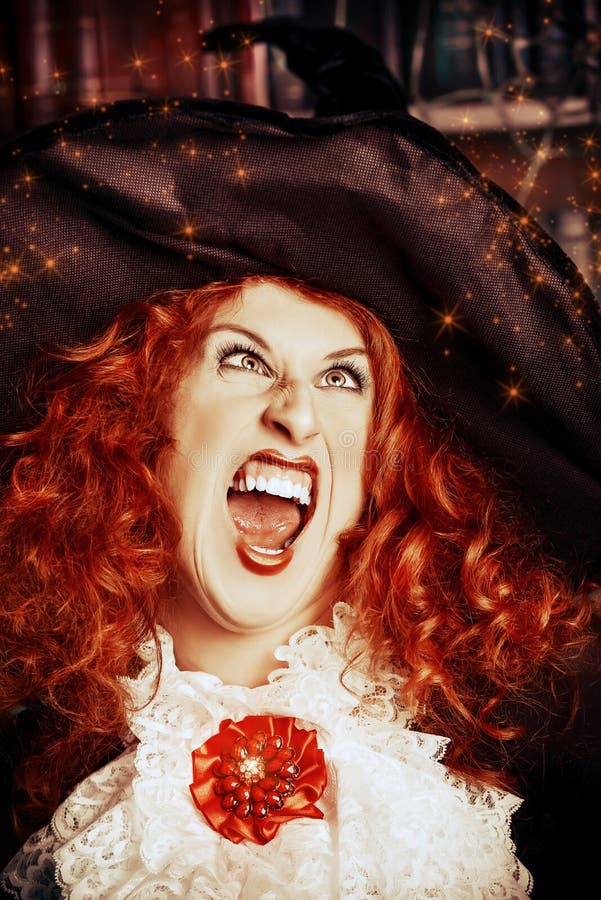 Verrückte Hexe stockfoto. Bild von hexe, verrückte - 42971996