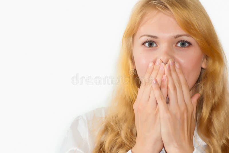 Verrassing stock afbeelding. Image of leuk, meisje, besnoeiing - 16011199