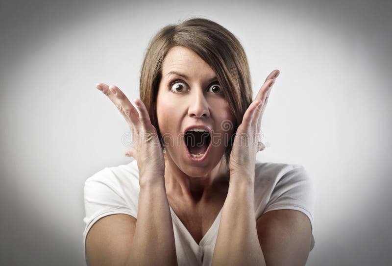 Verrassing stock foto. Image of volwassen, schreeuw, kaukasisch - 23743038