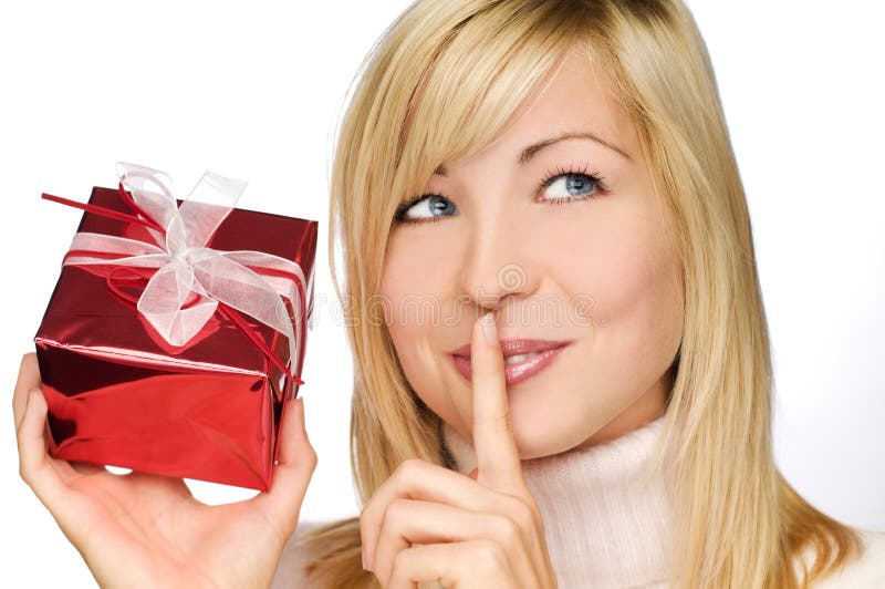 Verrassing stock foto. Image of aantrekkelijk, december - 7072950