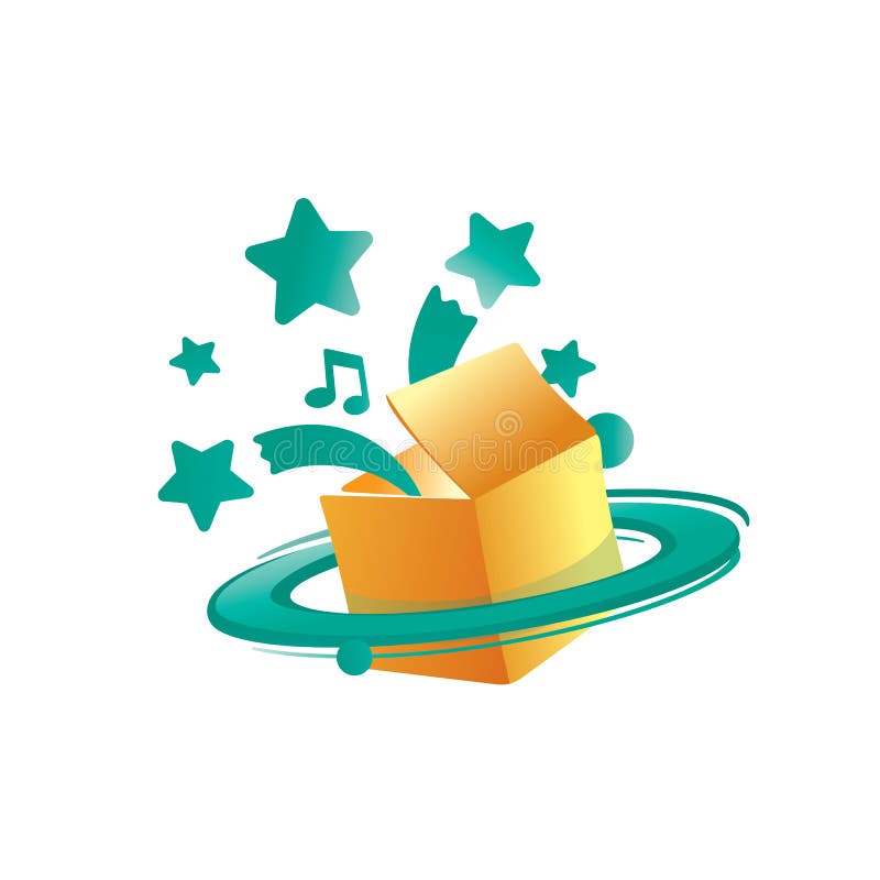 Doos met verrassing stock illustratie. Illustratie bestaande uit gevaar ...