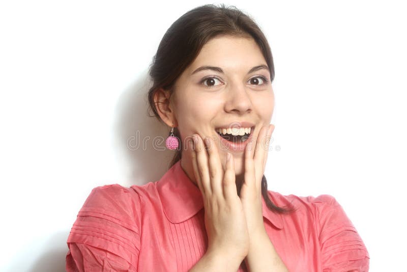 Verrast stock foto. Image of portret, meisje, wijfje - 10633308