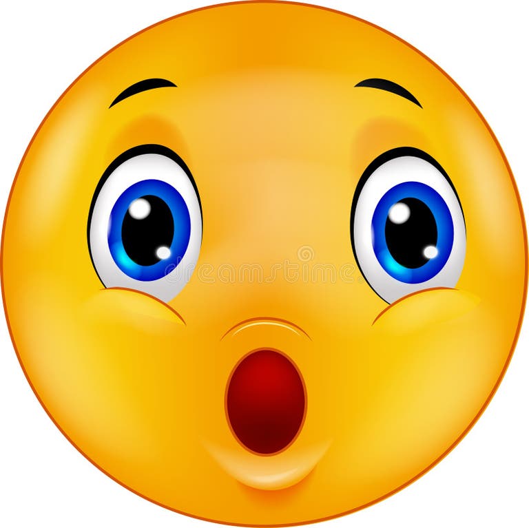 Verrast Beeldverhaal Emoticon Vector Illustratie - Illustration of ...