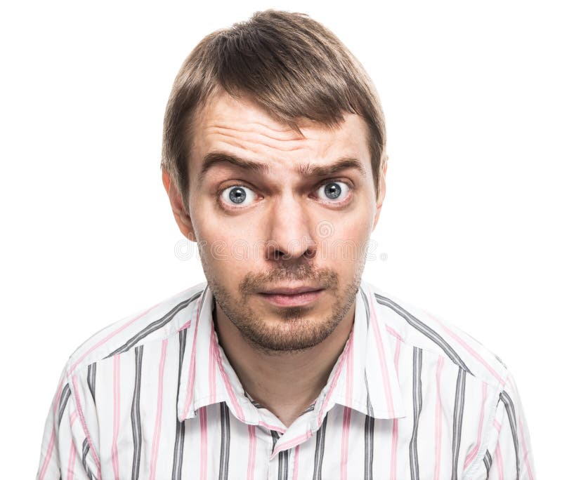 Verrast gezicht. stock foto. Image of kerel, haar, kaukasisch - 33717194