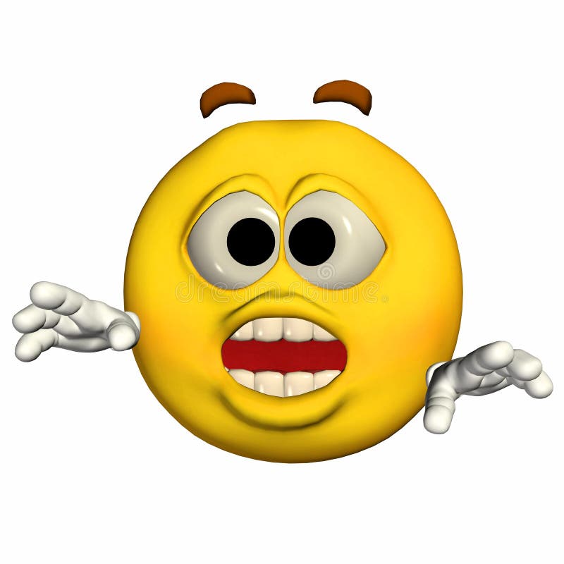 Verraste Emoticon - stock illustratie. Illustration of smiley - 22756683