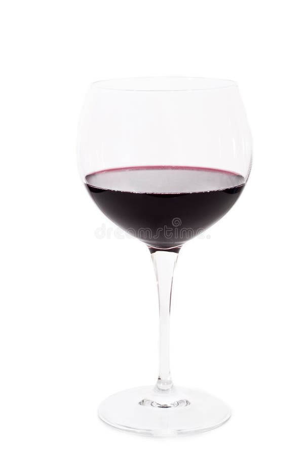 Verre De Vin Rouge D'isolement Image stock - Image du bordeaux, boisson ...