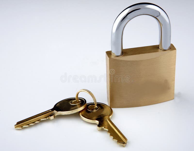 Verriegelung und Tasten stockbild. Bild von metall, verriegelung - 15316665