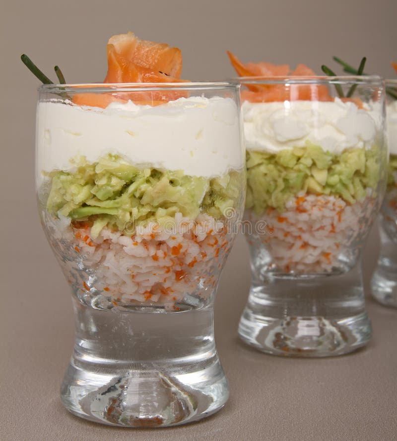 Appetizer, Verrine and Finger Food Stock Photo - Image of cream ...