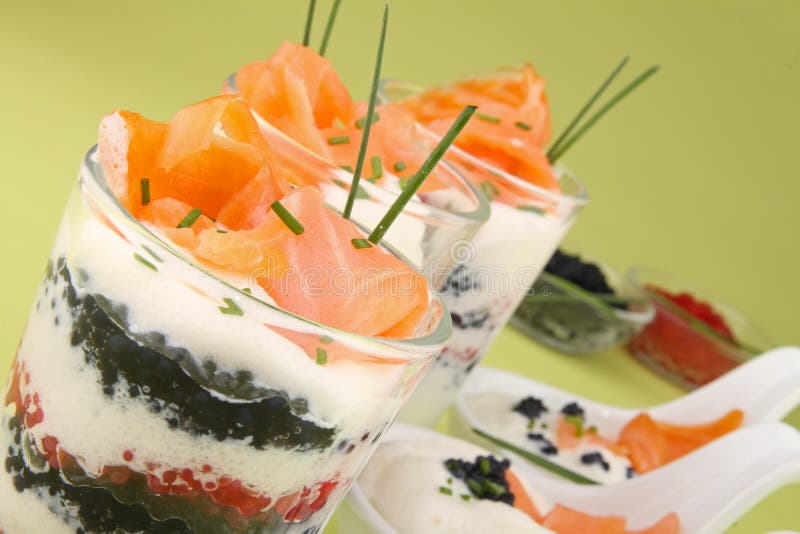 Verrine and finger food stock image. Image of cream, verrine - 17362117