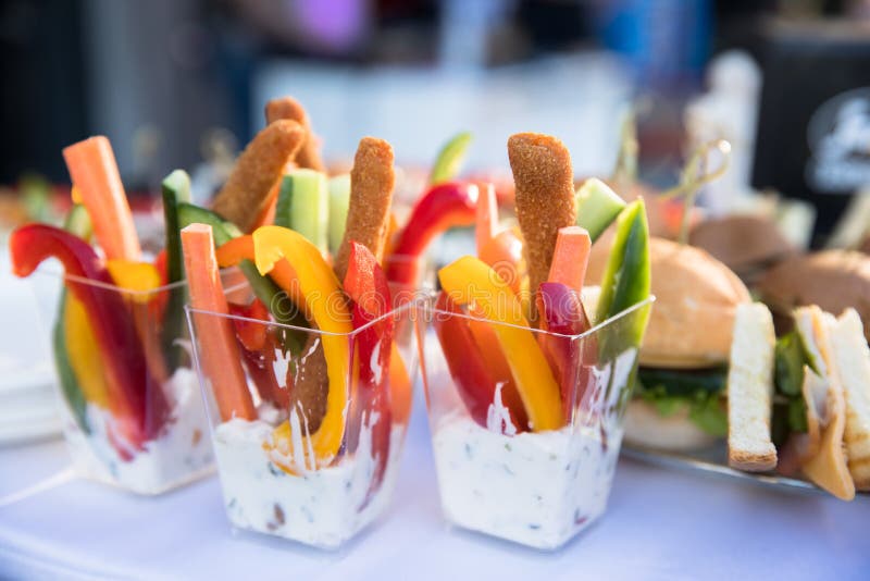Verrines Appetizer with Cucumber Cream in Glasses Stock Image - Image ...