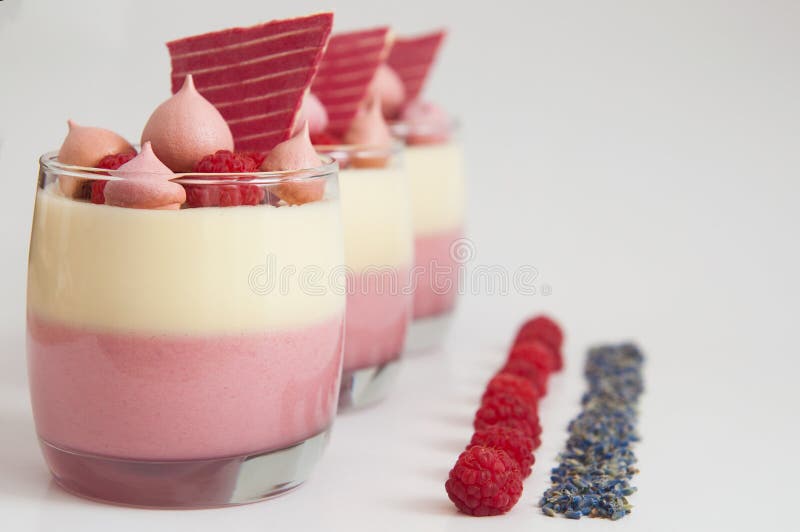 Verrines stock photo. Image of pink, verrines, raspberry - 99805706