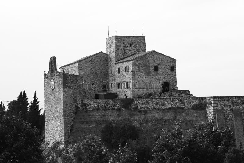 Castle of Verucchio stock photo. Image of italy, village - 11391888