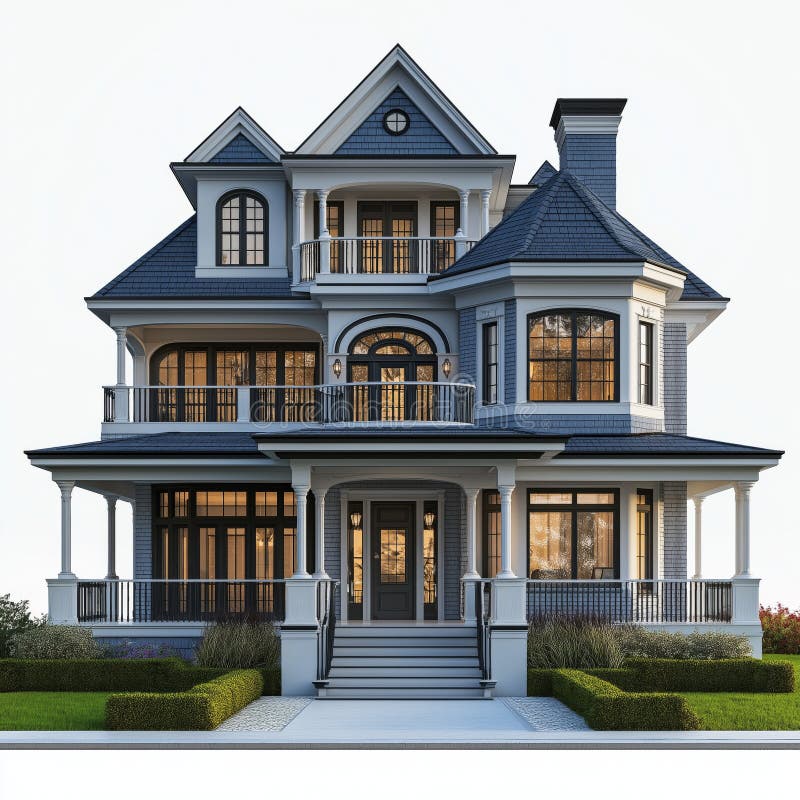 Versa Triplex House Features Elegant Architecture and Design on White ...