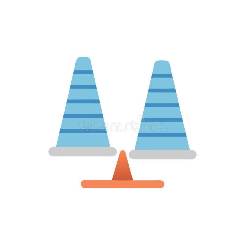 Versatile Agility Cones Icon Design Stock Illustration - Illustration ...