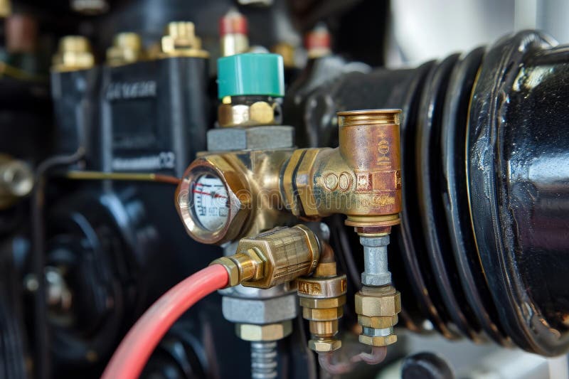 Versatile Air Compressor Regulator Pump. Generate Ai Stock Image ...