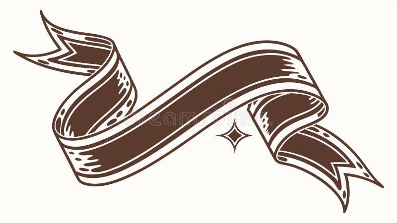 Blank Ribbon Banner Template, Design Element for Messages Vector Design ...