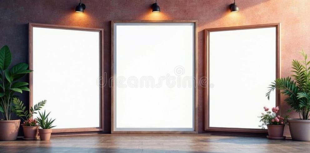 Versatile Blank Screens and Frames for Custom Ads , Modern, Display ...