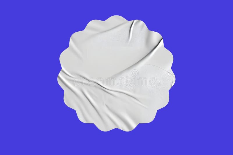 Blank Sticker Texture Design for Mockup Template Stock Illustration ...