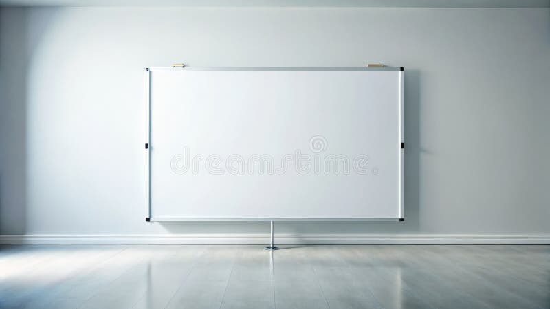 Versatile Blank Whiteboard Spacious Visual Aid for Meetings Workshops and Presentations Stock ...