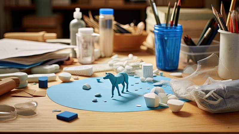 Versatile blue tack stock illustration. Illustration of artistic ...