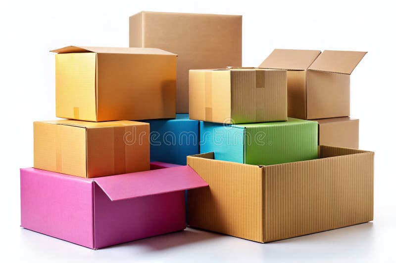 Versatile Cardboard Box Mockups Open and Closed Packaging Designs for ...