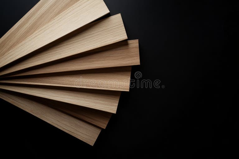 Versatile Cladding Boards in Fan Shape Stock Illustration ...