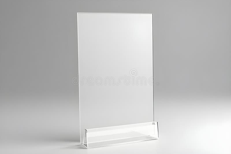 Versatile Clear Acrylic Display Stand for Menus Posters and Promotional ...