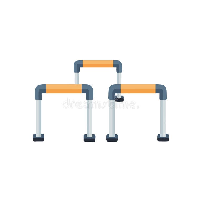 Versatile Collapsible Parallettes Icon Design Stock Illustration ...