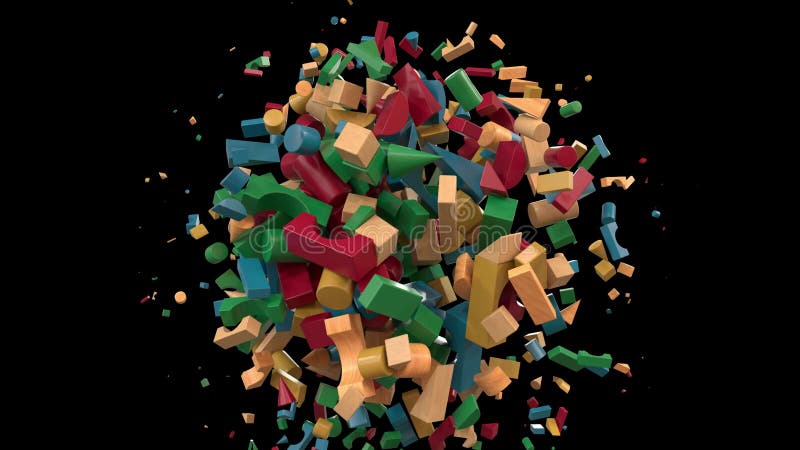 Colorful Animated Wooden Building Blocks Dynamic Screen Transitions 6 ...