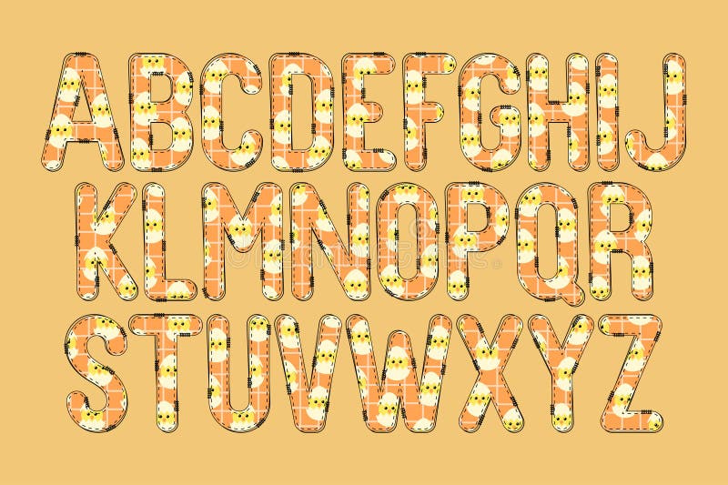 Versatile Collection of Chick Charm Alphabet Letters for Various Uses ...