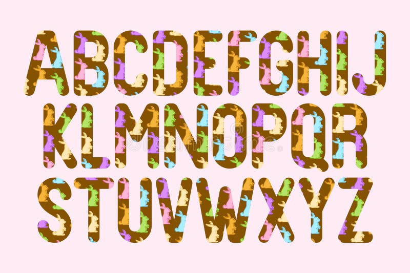 Versatile Collection of Colorful Rabbit Alphabet Letters for Various ...