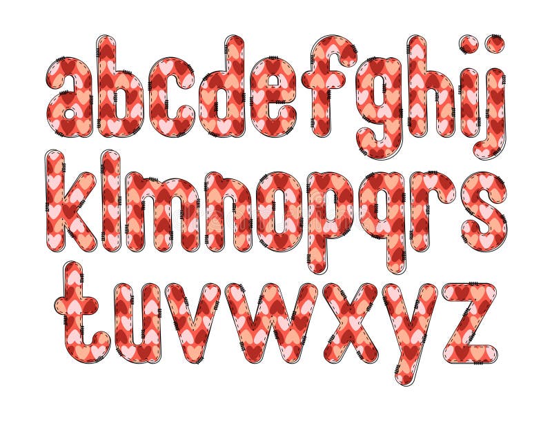 Versatile Collection of Cuddle Alphabet Letters for Various Uses Stock ...