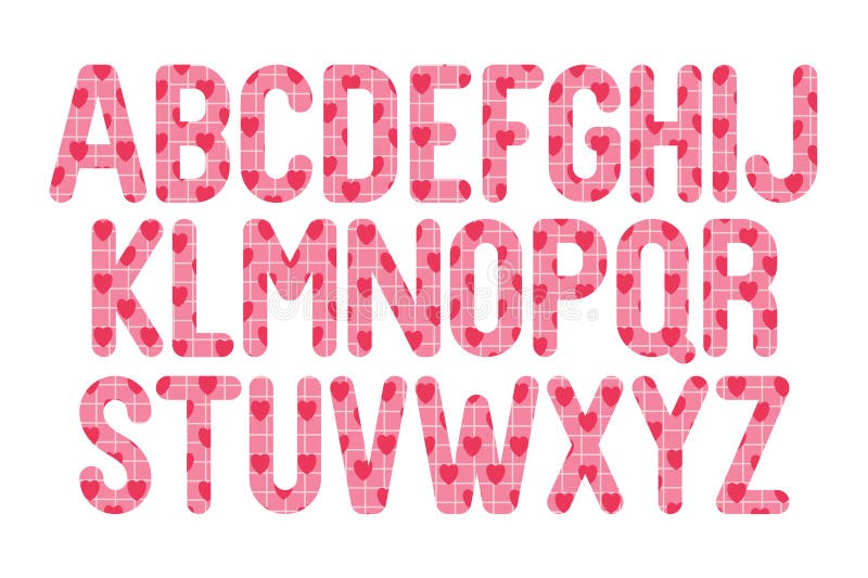Versatile Collection of Love Note Alphabet Letters for Various Uses ...