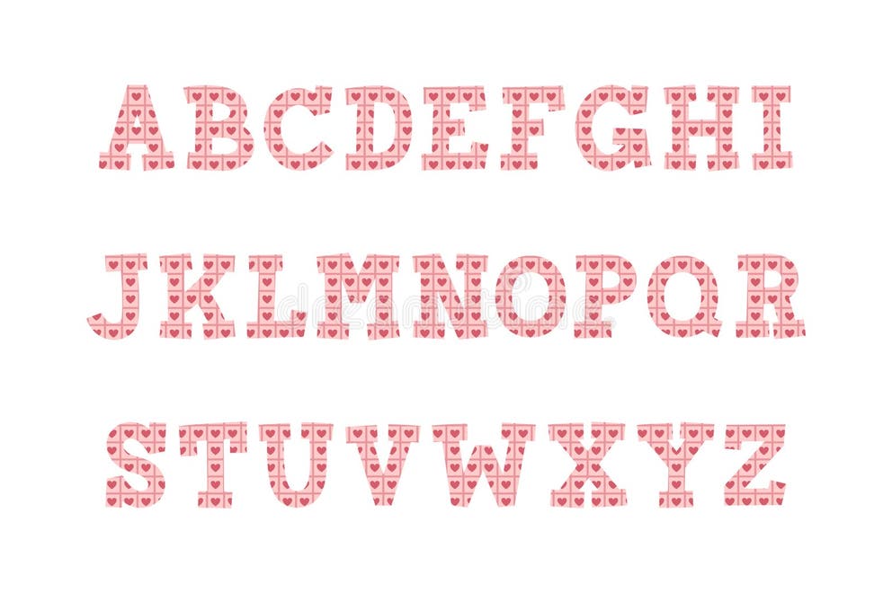 Versatile Collection of Lovely Alphabet Letters for Various Uses Stock ...