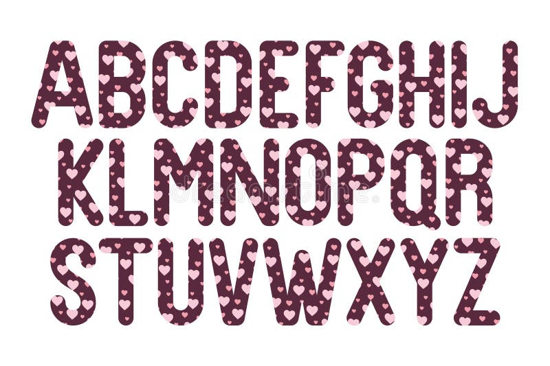 Versatile Collection of Romantic Alphabet Letters for Various Uses ...