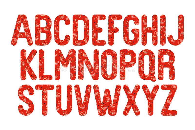 Versatile Collection of Ruby Red Alphabet Letters for Various Uses ...